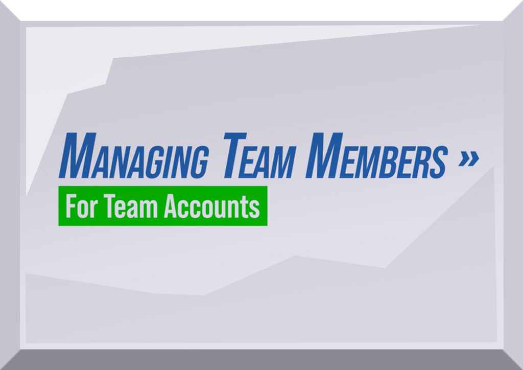 Managing Team Members » Team